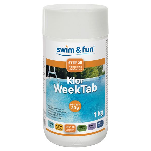 Swim & Fun Klor Week Tab 20 gr 1 kg - Köp på 24.se