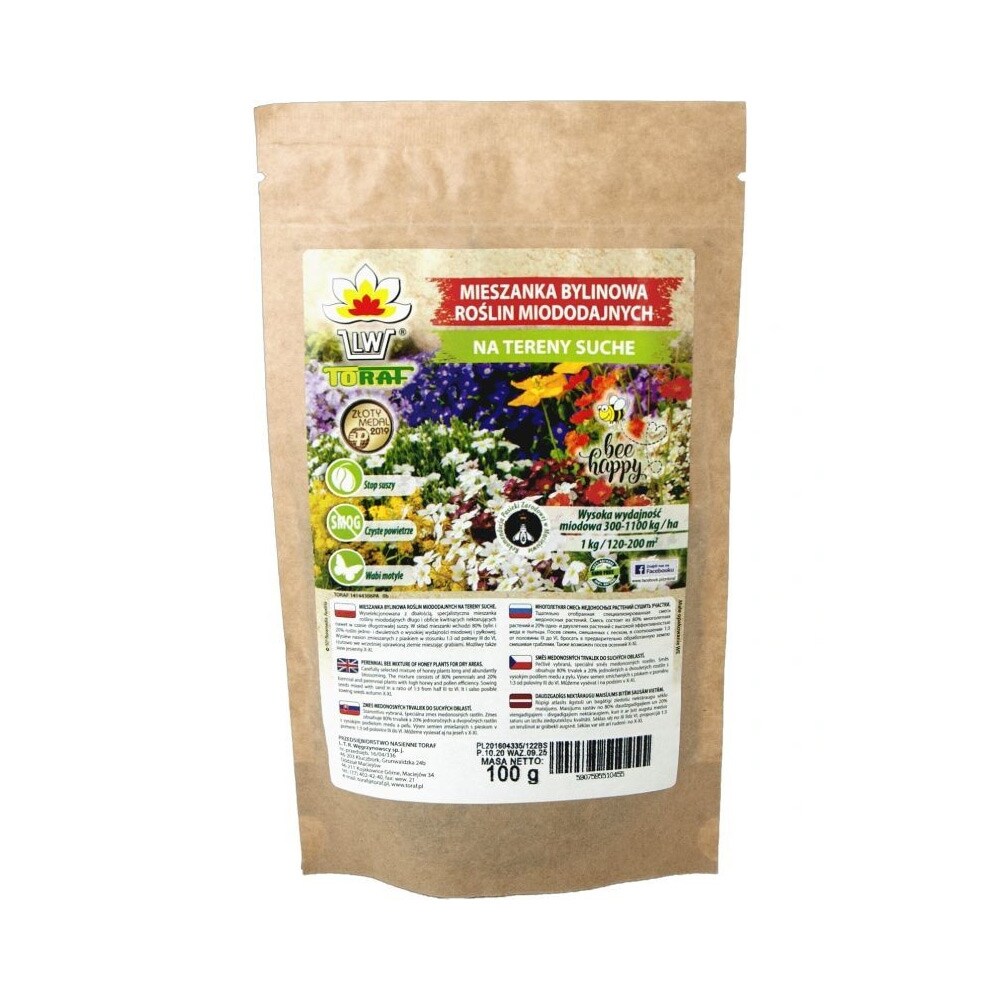 Blomsterblandning Biväxter för torr mark - Storpack - 24.se