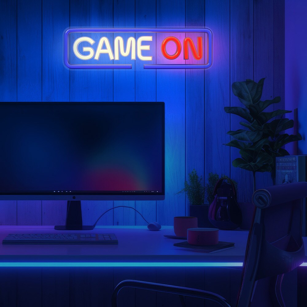 LED Neon Belysning - Game On - 24.se